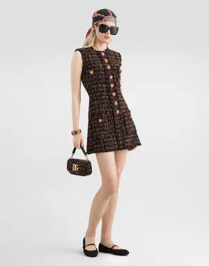 Dolce & Gabbana Sleeveless Tweed Dress