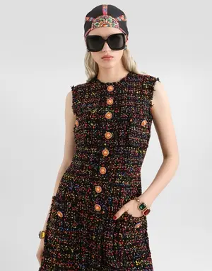 Dolce & Gabbana Sleeveless Tweed Dress