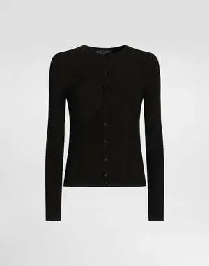 Dolce & Gabbana Ribbed Viscose Knit Cardigan