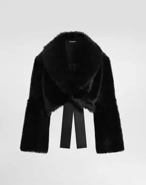 Dolce & Gabbana Shearling Bolero Jacket