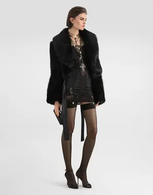 Dolce & Gabbana Shearling Bolero Jacket