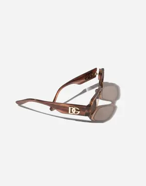 Dolce & Gabbana Rectangular Acetate Sunglasses