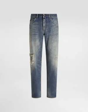 Dolce & Gabbana Denim Trousers - Multicolor