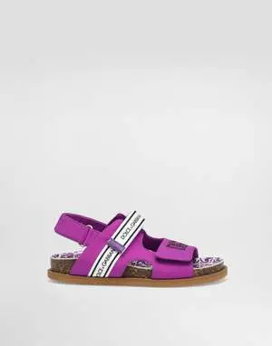 Dolce & Gabbana Majolica-print Sandals With Thermo-rhinestones