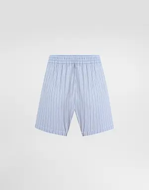 Dolce & Gabbana Striped Poplin Shorts