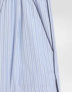 Dolce & Gabbana Striped Poplin Shorts