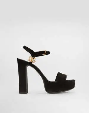 Dolce & Gabbana Platform Sandals With Dg Logo