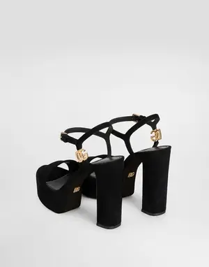 Dolce & Gabbana Platform Sandals With Dg Logo