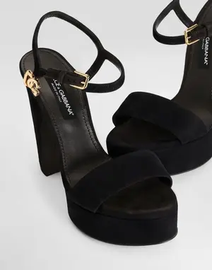 Dolce & Gabbana Platform Sandals With Dg Logo