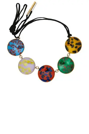 Dries Van Noten Dries Van Noten Embellished Crystal Fringe Necklace Multi