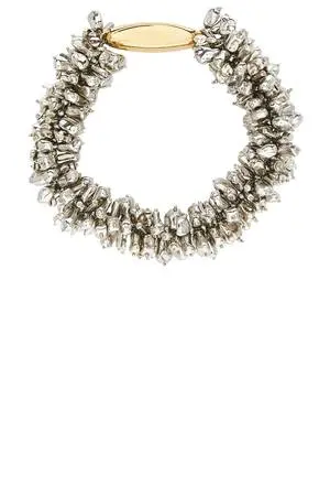 DRIES VAN NOTEN Dries Van Noten Embellished Bead And Metal Plate Necklace