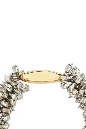 Dries Van Noten Embellished Bead And Metal Plate Necklace