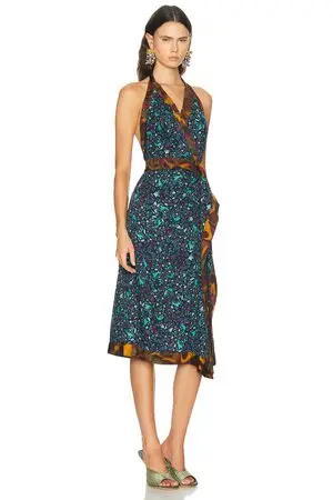 Dries Van Noten Printed Midi Dress