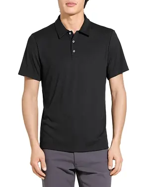Theory Bron Anemone Jersey Polo Shirt - Black