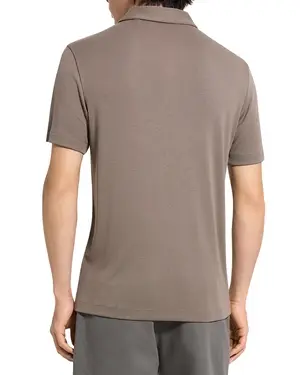Theory Bron Anemone Jersey Polo Shirt - Morel