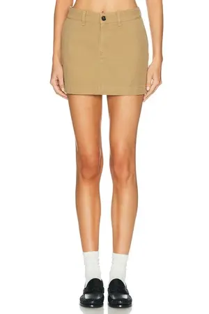 Balenciaga Mini Cotton Skirt - Beige