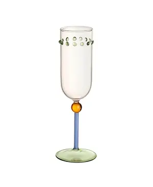 ZSA ZSA ZSU Henan Borosilicate Glass Champagne Glass, 8 Oz - Clear