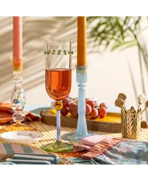 ZSA ZSA ZSU Henan Borosilicate Glass Champagne Glass, 8 Oz