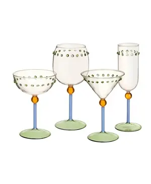 ZSA ZSA ZSU Henan Borosilicate Glass Champagne Glass, 8 Oz