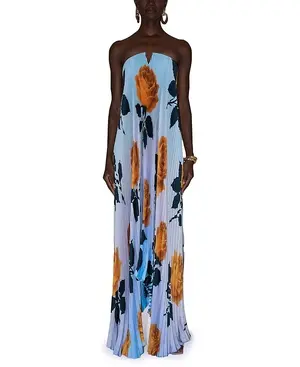 L'IDEE Tie Gown - Digital Rose