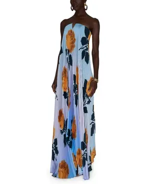 L'IDEE Tie Gown - Digital Rose