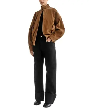 AGOLDE Blair Suede Jacket - Pecan