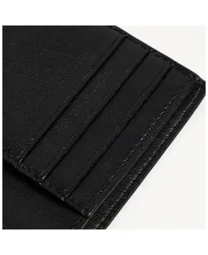 Balenciaga Signature Vertical Bifold Wallet Bb Monogram Coated Canvas