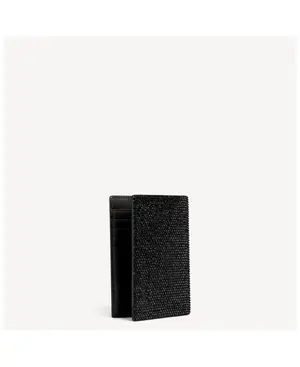 Balenciaga Passport Holder With Rhinestones - Black