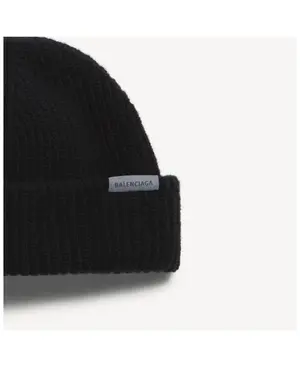 Balenciaga Ribbed Wool Beanie