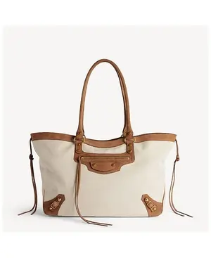 Balenciaga Le City Beach Tote Bag Medium - Beige/camel