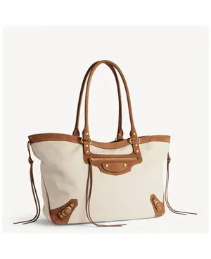Balenciaga Le City Beach Tote Bag Medium - Beige/camel