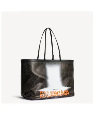 Balenciaga Large Tote Bag - Black/orange