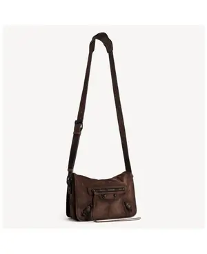 Balenciaga Le City Flap Messenger Bag Small - Light Espresso