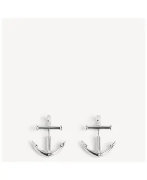 Balenciaga Anchor Earrings - Silver