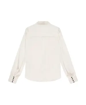 Mint Velvet Contrast Satin Blouse