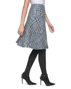 Sonia Rykiel Paris Flared Skirt With Fringe Trim