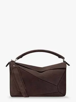 Loewe Puzzle Large Nubuck Bag - Brown