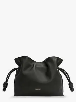 Loewe Flamenco Leather Clutch - Black