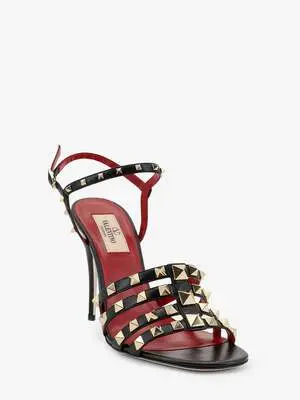 Valentino Garavani Rockstud Leather Sandals With Iconic Allover Studs