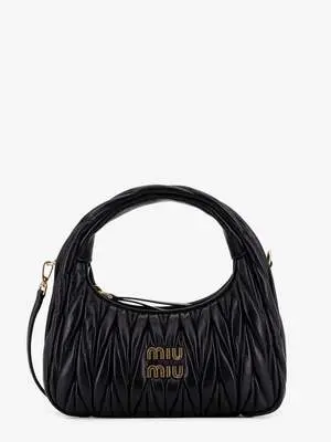 Miu Miu Wander Matelassé Leather Crossbody Bag - Black