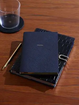 Smythson Chelsea Cross-grain Leather Notebook