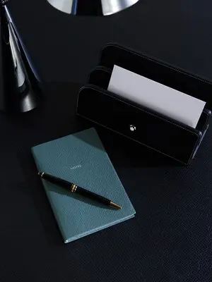 Smythson Chelsea Cross-grain Leather Notebook
