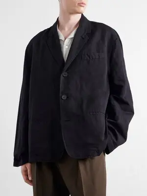 Studio Nicholson Cotton And Linen-blend Twill Blazer