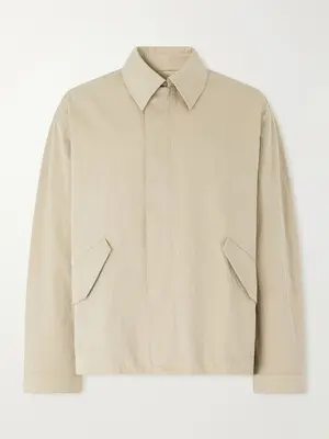 Studio Nicholson Cotton-blend Zip-up Jacket - Neutrals