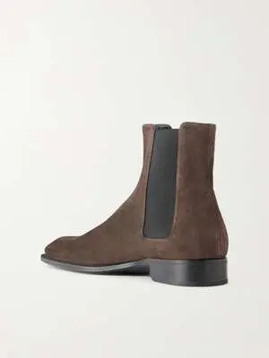 Saint Laurent Aurelien Suede Chelsea Boots