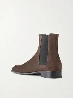Saint Laurent Aurelien Suede Chelsea Boots