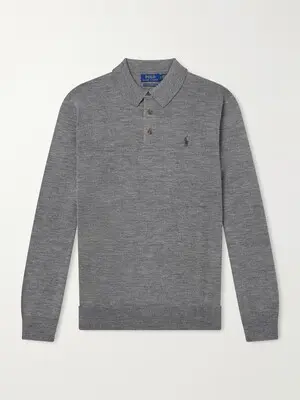 Polo Ralph Lauren Logo-embroidered Wool Polo Shirt