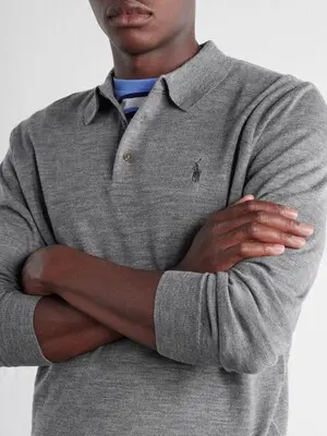 Polo Ralph Lauren Logo-embroidered Wool Polo Shirt
