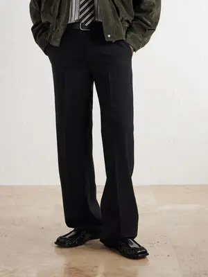 Saint Laurent Theobald Cassandre-embellished Leather Loafers