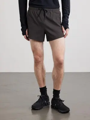 On Performance Volt Crinkled-jacquard Recycled-shell Running Shorts - Brown